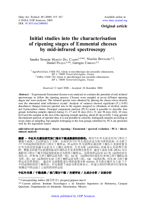 (PDF) Initial studies into the characterisation of ripening stages of ...