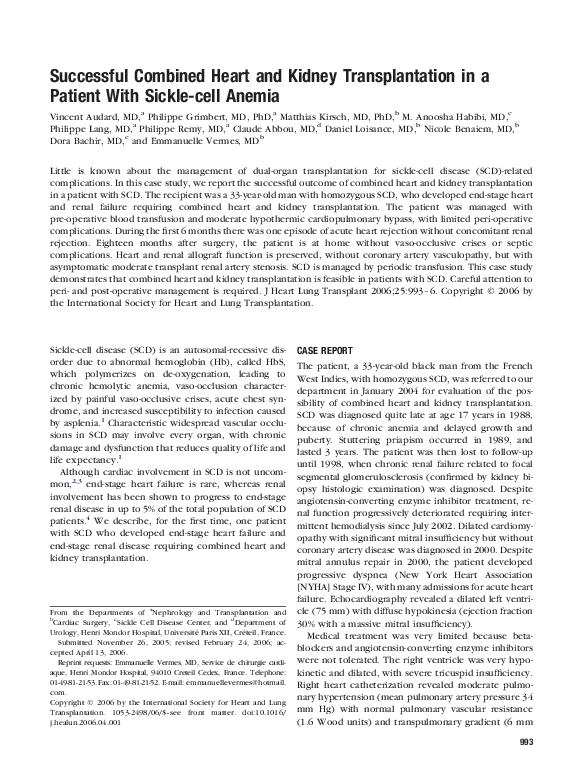 (PDF) Successful Combined Heart and Kidney Transplantation in a Patient ...