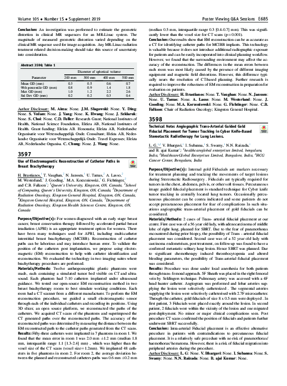 (PDF) Use of Electromagnetic Reconstruction of Catheter Paths in Breast ...