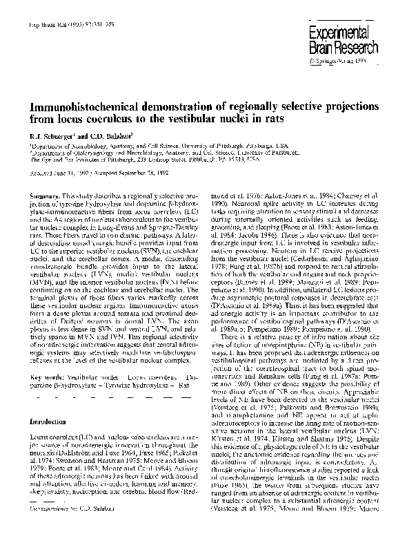 (PDF) Immunohistochemical demonstration of regionally selective ...