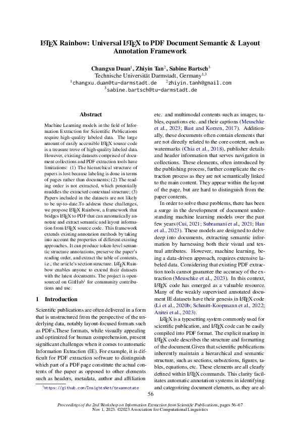 (PDF) LaTeX Rainbow: Universal LaTeX to PDF Document Semantic & Layout ...