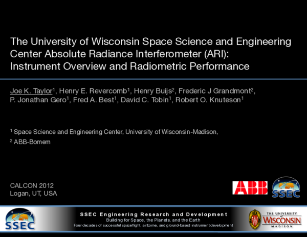 (PDF) The University of Wisconsin Space Science and Engineering Center ...