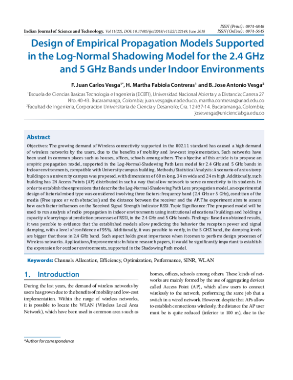 (PDF) Design of empirical propagation models supported in the Log ...
