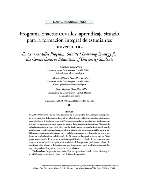 (PDF) Programa Enactus CUValles