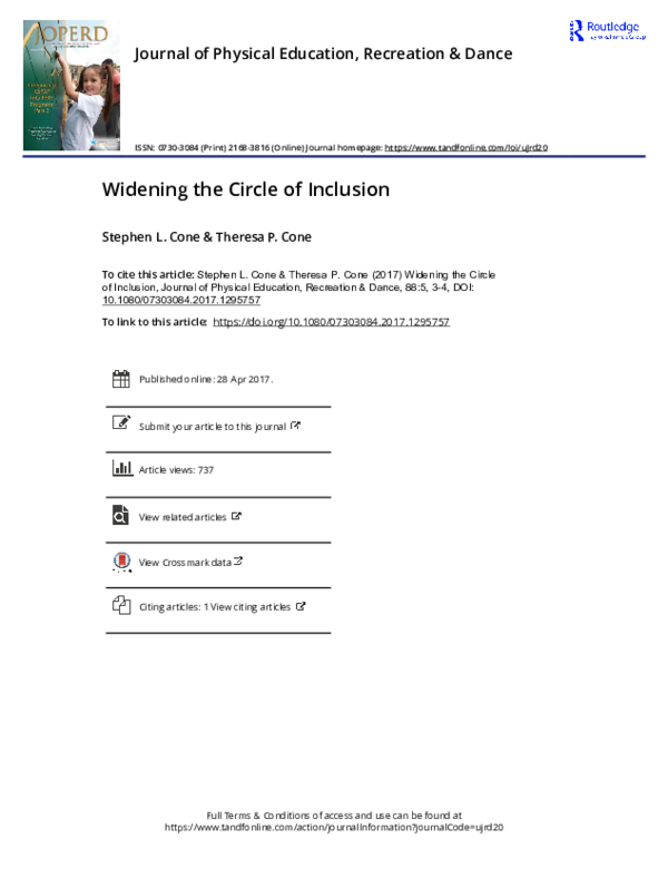 (PDF) Widening the Circle of Inclusion