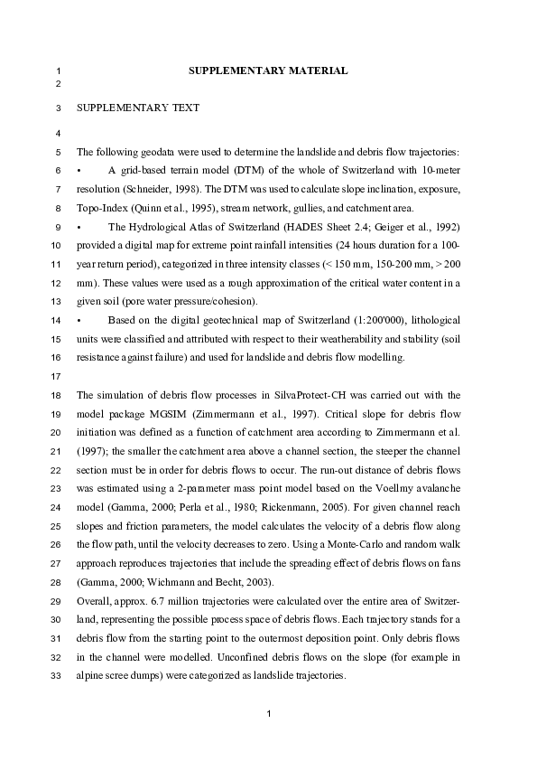 (PDF) Supplementary material to "Geospatial modelling of large wood supply to rivers: a state-of ...