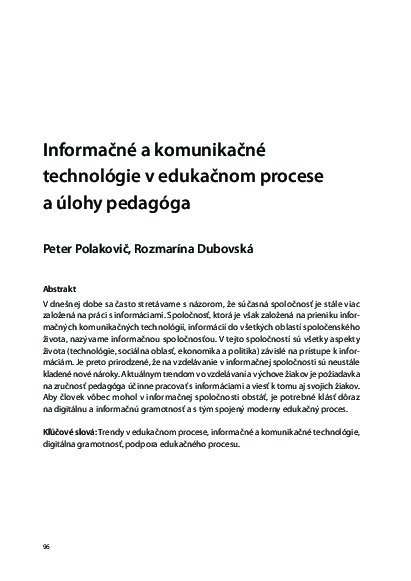 (PDF) Information and Communication Technologies in the Educational ...