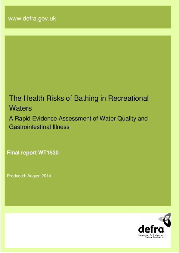 (PDF) The Health Risks of Bathing in Recreational Waters: A Rapid ...