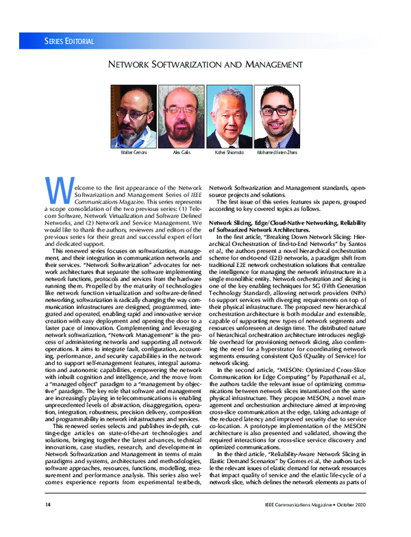 (PDF) Network Softwarization and Management