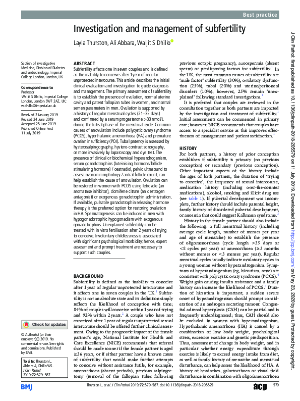 (PDF) The Role of Ultrasound Scanning in the Investigation and ...