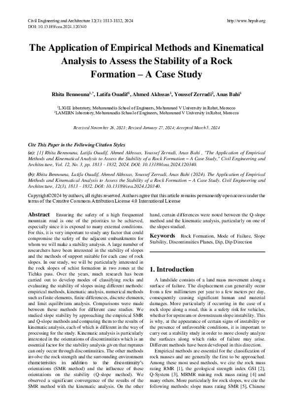 (PDF) The Application of Empirical Methods and Kinematical Analysis to ...