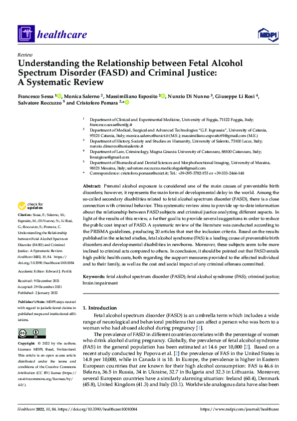 (PDF) Understanding the Relationship between Fetal Alcohol Spectrum ...