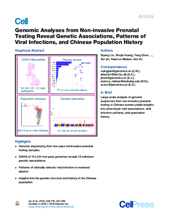 (PDF) Genomic Analyses from Non-invasive Prenatal Testing Reveal ...