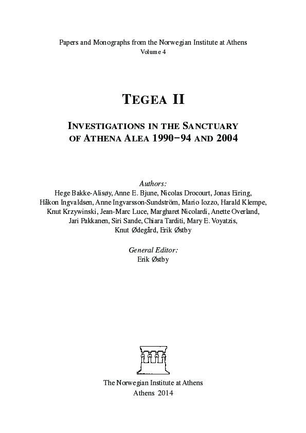 (PDF) Palynological investigations in the sanctuary of Athena Alea