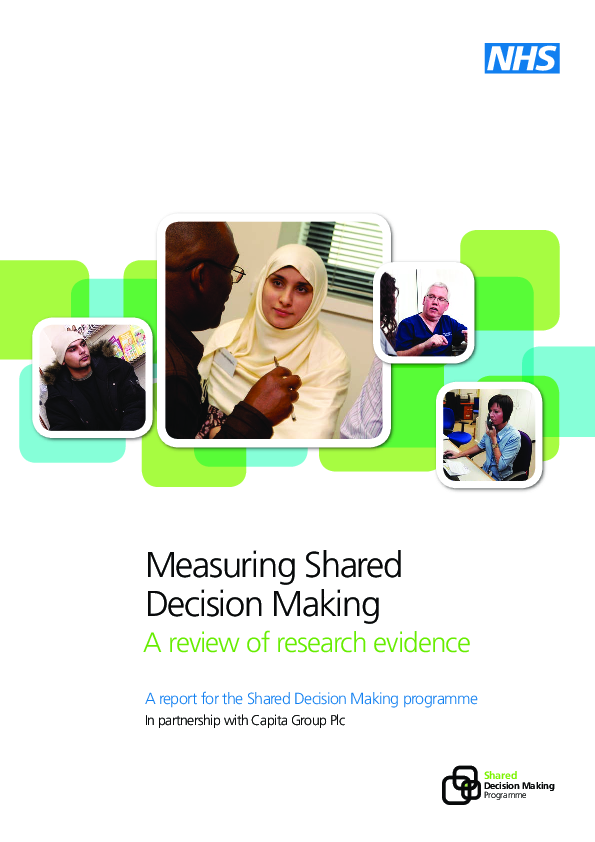 (PDF) [Measuring shared decision making]