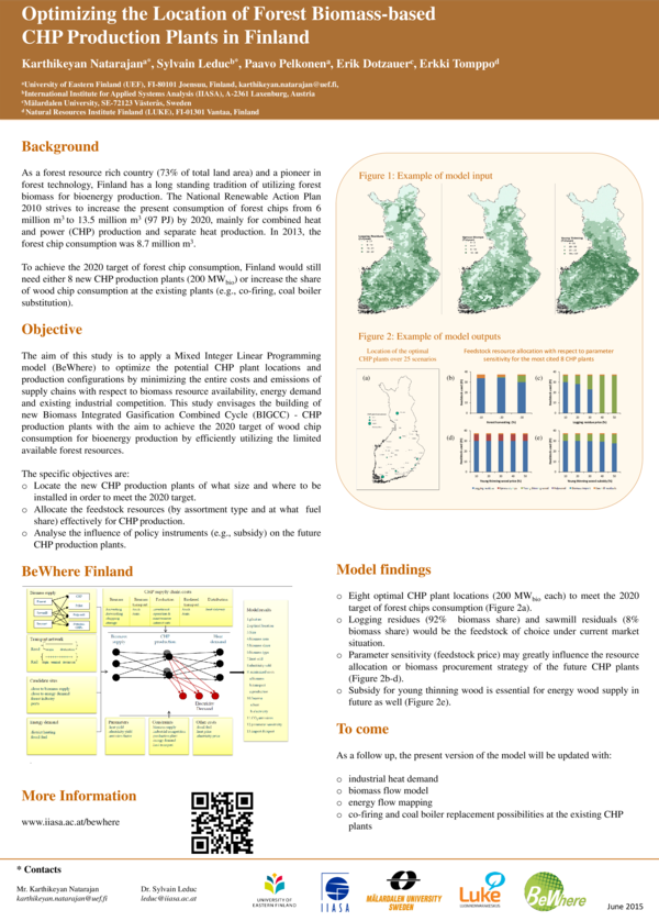 (PDF) Optimizing the Location of Forest Biomass-based CHP Production Plants in Finland