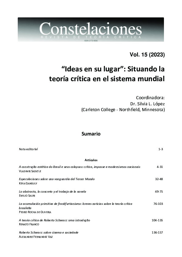 (PDF) “Lo abstracto, lo concreto, y el trabajo de la novela”