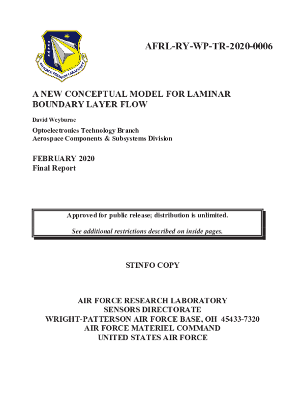 (PDF) A New Conceptual Model for Laminar Boundary Layer Flow