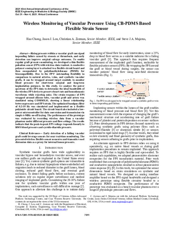 (PDF) Wireless Monitoring of Vascular Pressure Using CB-PDMS Based ...