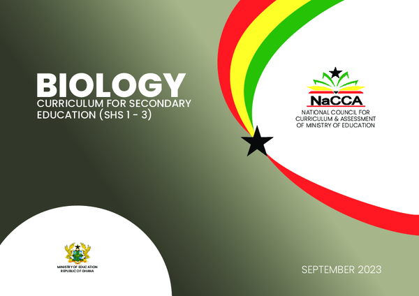 (PDF) CURRICULUM FOR SECONDARY EDUCATION (SHS 1 -3) SEPTEMBER 2023 NATIONAL COUNCIL FOR ...
