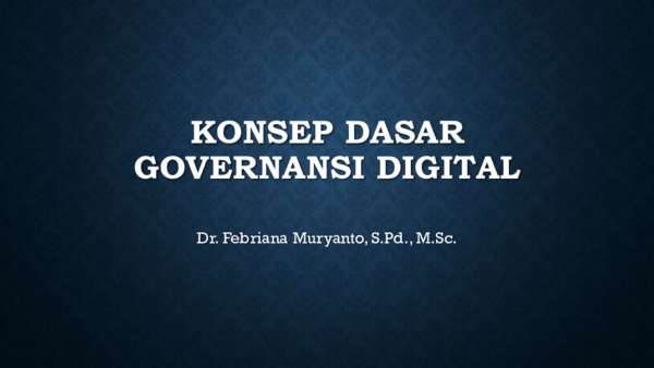 (PDF) KONSEP DASAR GOVERNANSI DIGITAL
