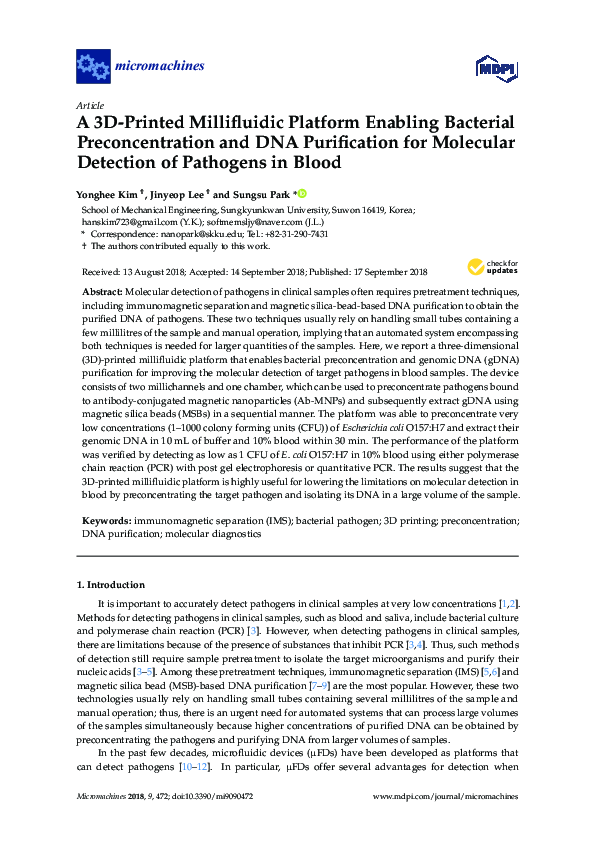 (PDF) A 3D-Printed Millifluidic Platform Enabling Bacterial ...
