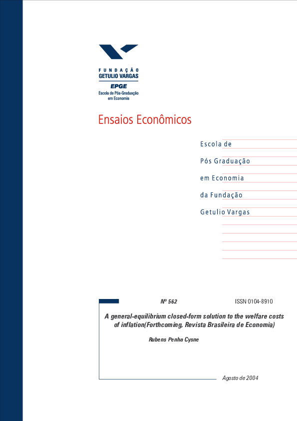 (PDF) A general-equilibrium closed-form solution to the welfare costs ...