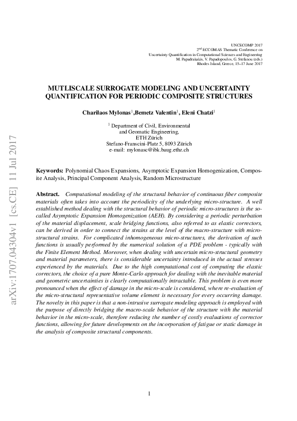 (PDF) Multiscale Surrogate Modeling and Uncertainty Quantification for ...