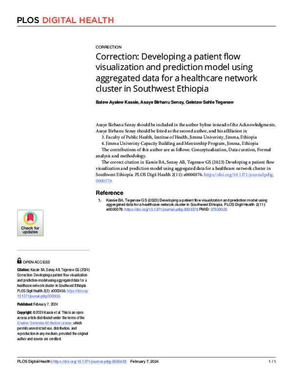 (PDF) Correction: Developing a patient flow visualization and prediction model using aggregated ...