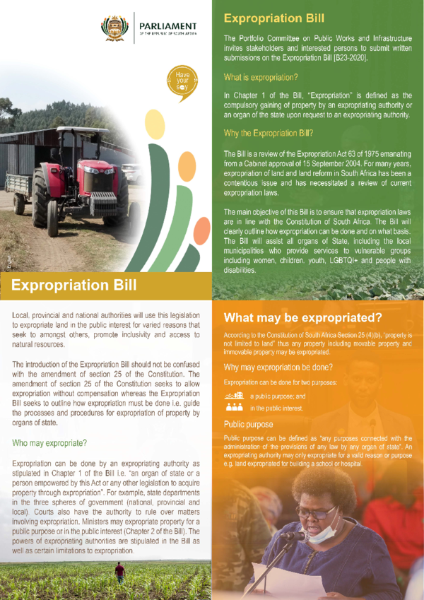 (PDF) Expropriation Bill leaflet