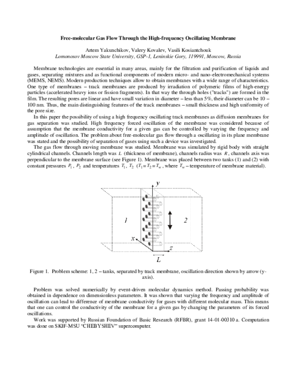(PDF) Free-molecular gas flow through the high-frequency oscillating ...