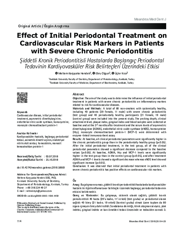 (PDF) Effect of Initial Periodontal Treatment on Cardiovascular Risk ...