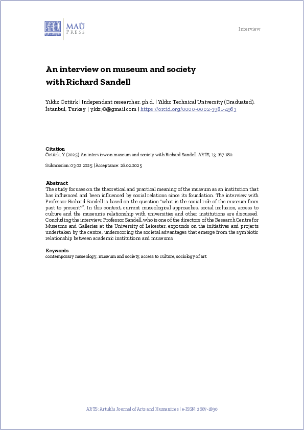 (PDF) An Interview on Museum and Society with Richard Sandell