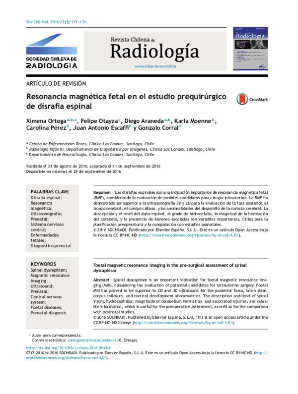 (PDF) Resonancia magnética fetal en el estudio prequirúrgico de ...