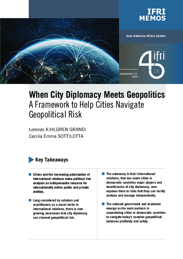 (PDF) When City Diplomacy Meets Geopolitics: A Framework to Help Cities ...