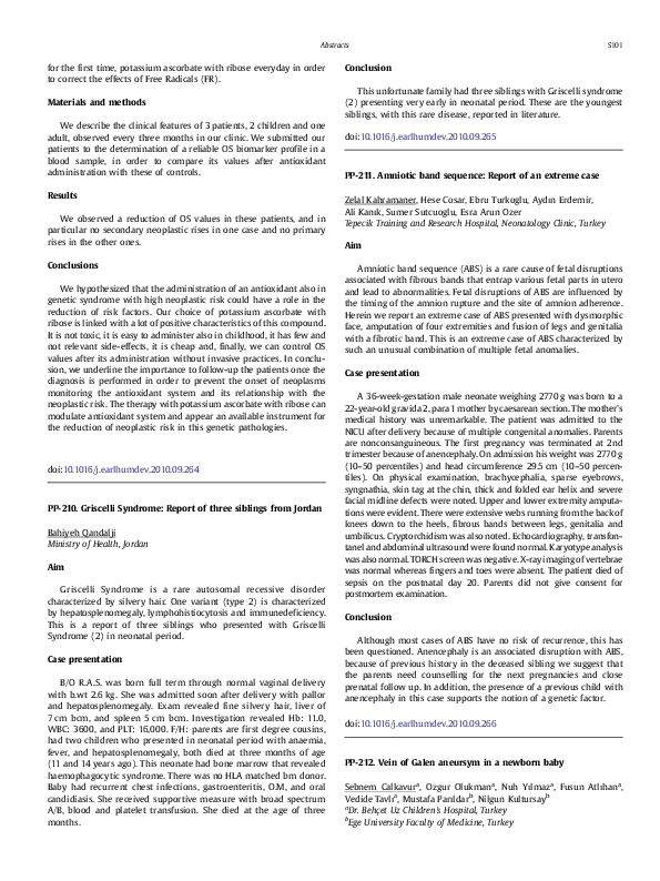 (PDF) PP-212. Vein of Galen aneursym in a newborn baby
