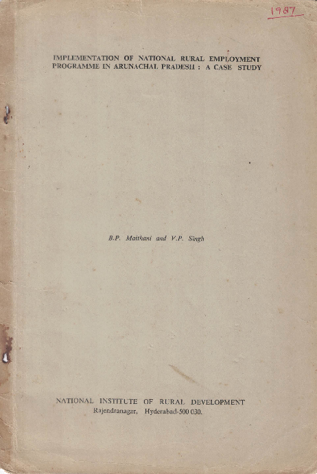 (PDF) Implementation of National Rural Employment Programme in ...