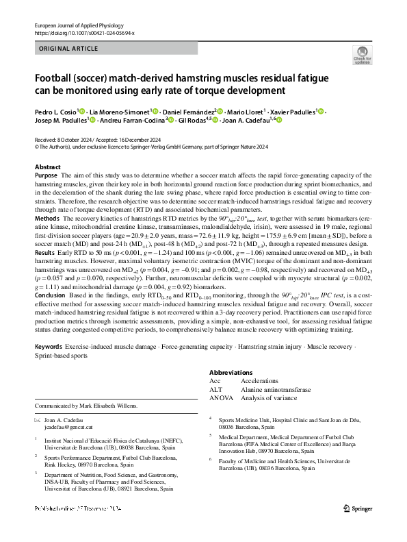 (PDF) Football (soccer) match-derived hamstring muscles residual ...