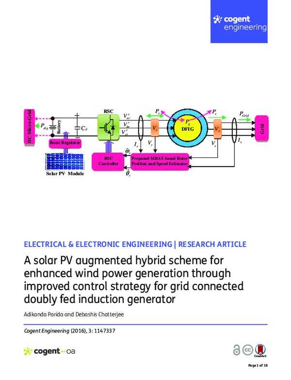 (PDF) A solar PV augmented hybrid scheme for enhanced wind power generation through improved ...