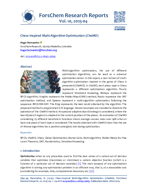 (PDF) Chess-Inspired Multi-Algorithm Optimization (CheMO