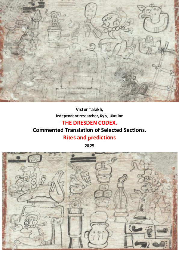 (PDF) THE DRESDEN CODEX. Commented Translation of Selected Sections ...