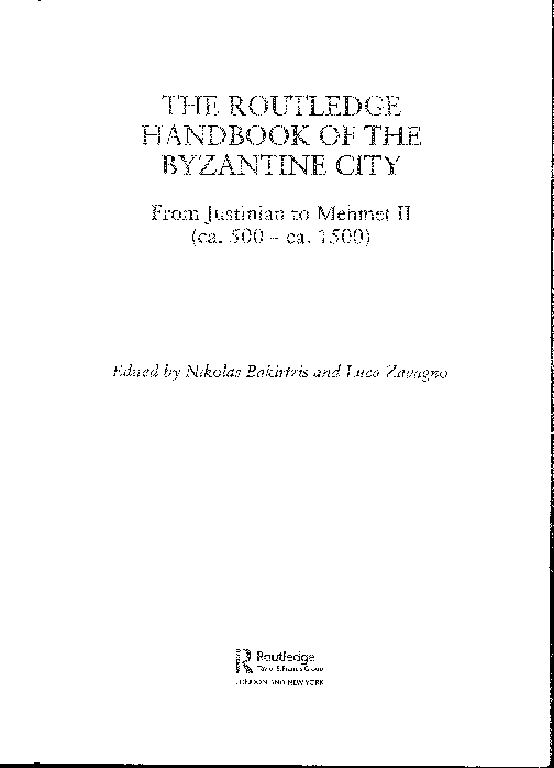 (PDF) The Arts and the Byzantine City