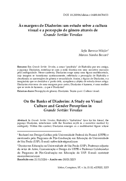 (PDF) Às margens de Diadorim: um estudo sobre a cultura visual e a ...