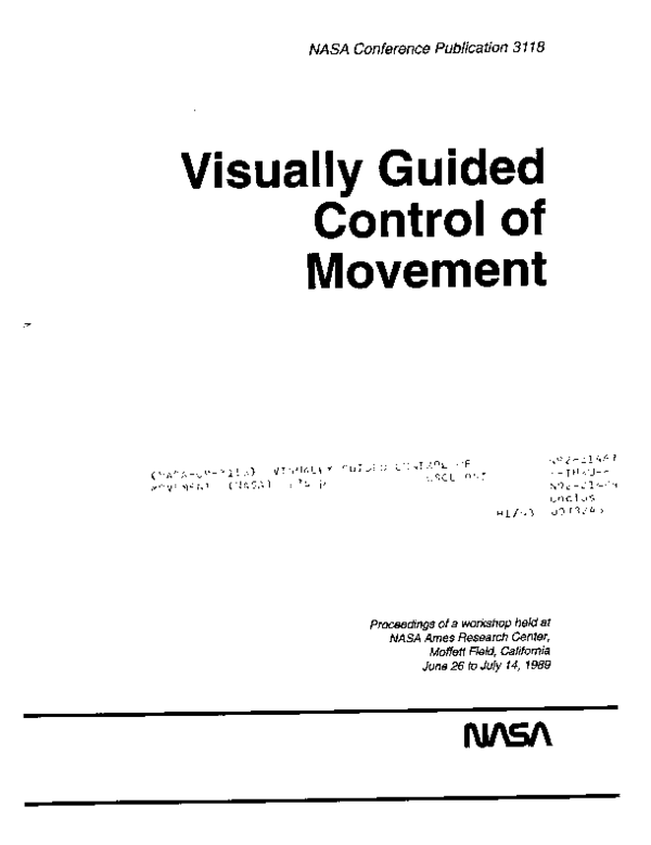 (PDF) Visually Guided Control of Movement