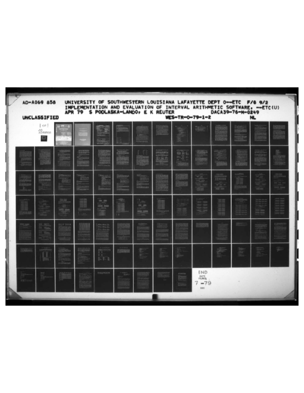 (PDF) Implementation and Evaluation of Interval Arithmetic Software ...