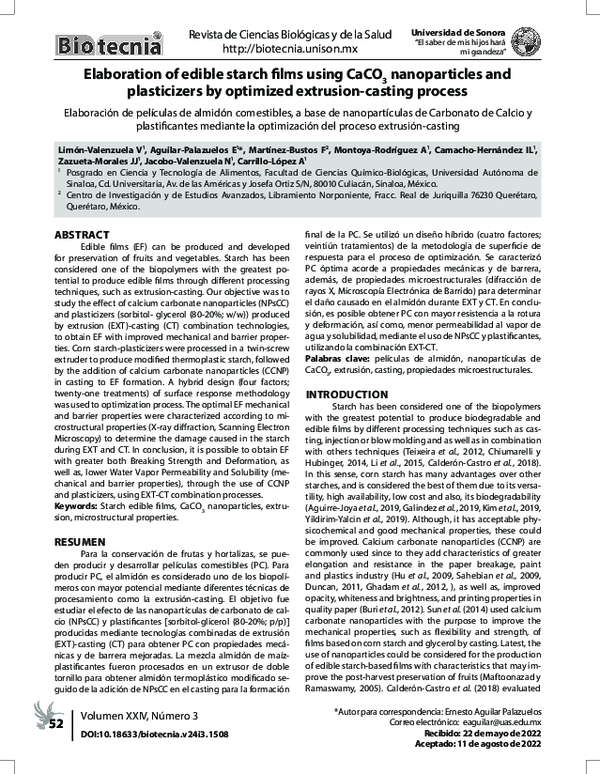 (PDF) Edible starch films enhanced using CaCO3 nanoparticles and ...