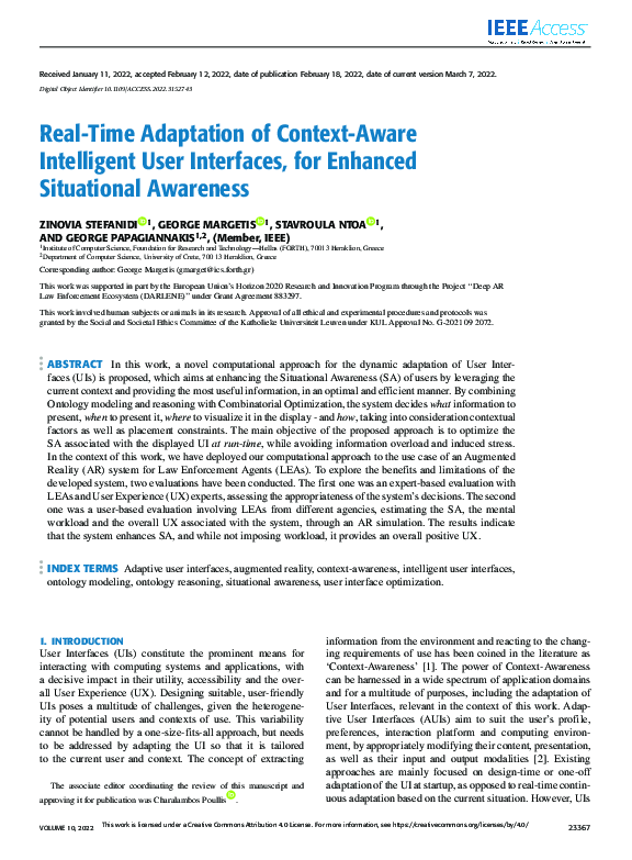 (PDF) Real-Time Adaptation of Context-Aware Intelligent User Interfaces ...