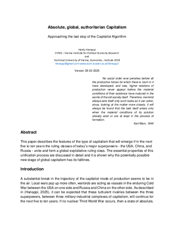 (PDF) Hanappi 2025d-Absolute Capitalism