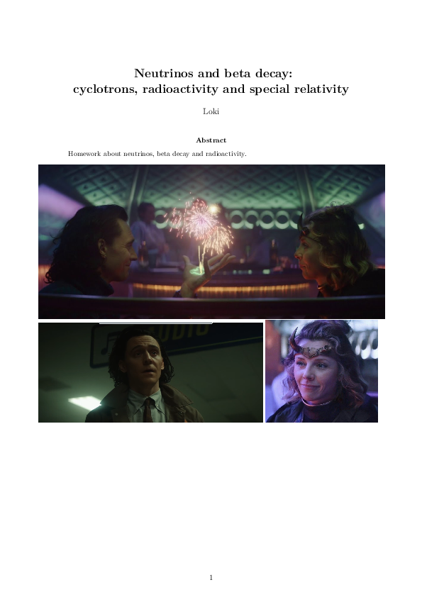 (PDF) Neutrinos and beta decay: cyclotrons, radioactivity and special relativity Loki