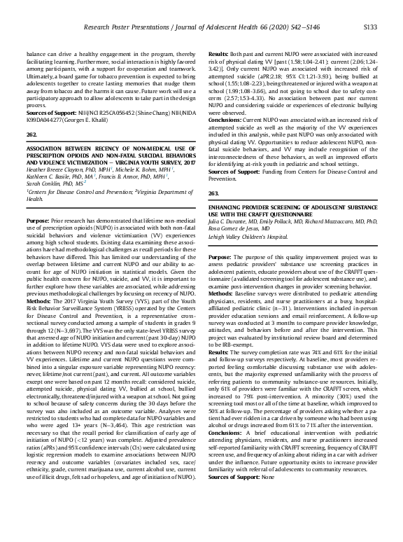 (PDF) 263. Enhancing Provider Screening of Adolescent Substance Use ...